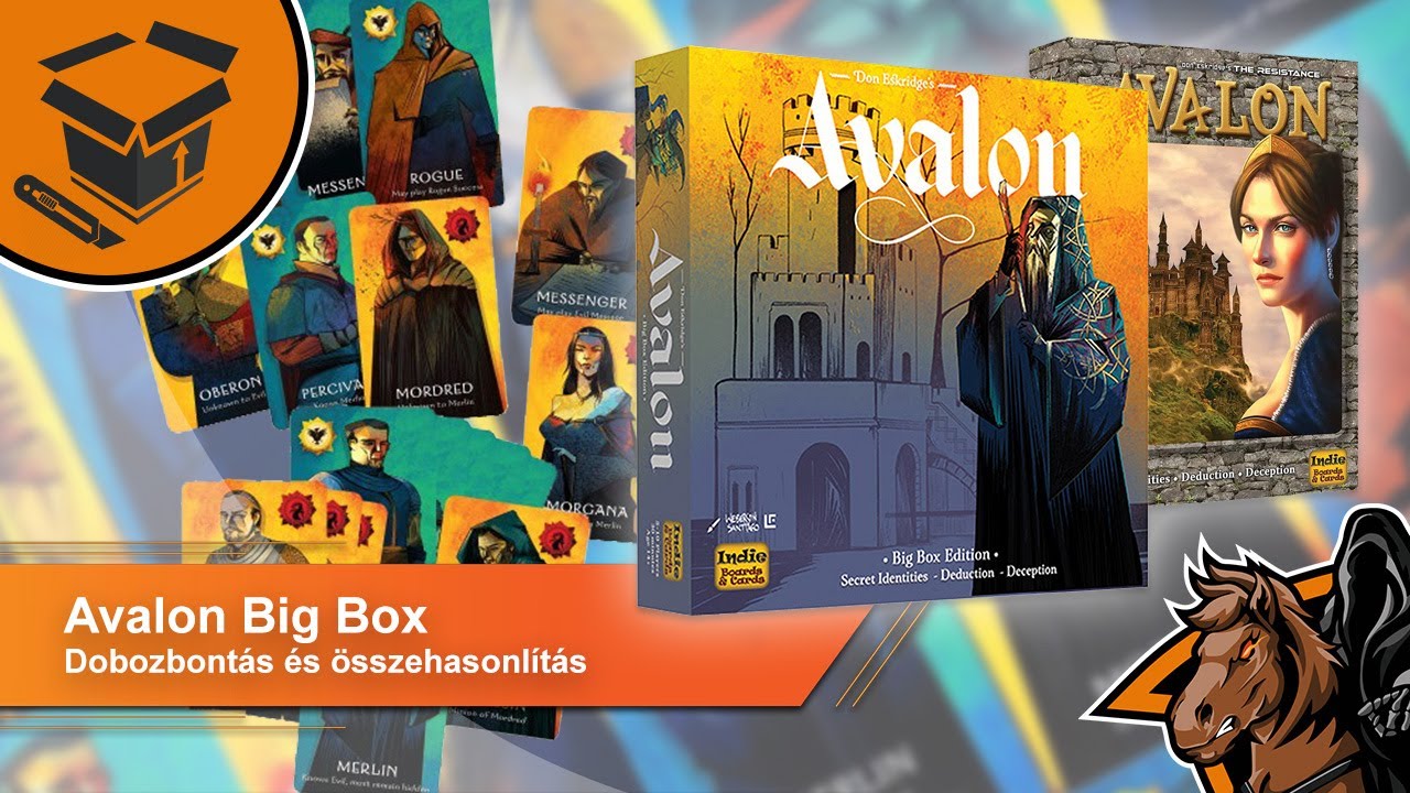 UNBOXING: Avalon Big Box + The Resistance: Avalon (ÖSSZEHASONLÍTÁS / COMPARE) - YouTube
