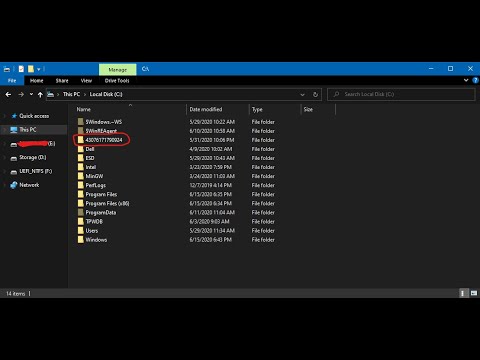SOLVED! Files With Random Numbers And Letters in C: Drive - YouTube