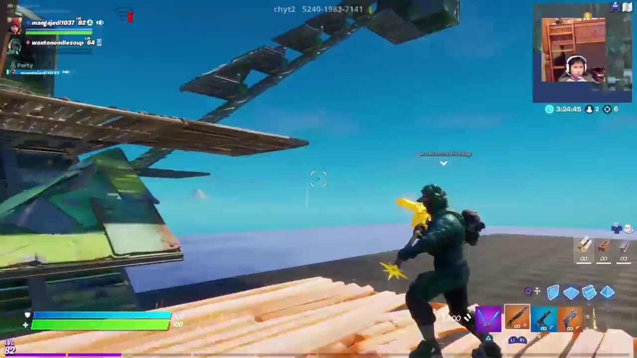 Playing with sweat ge clapped (face cam) - YouTube