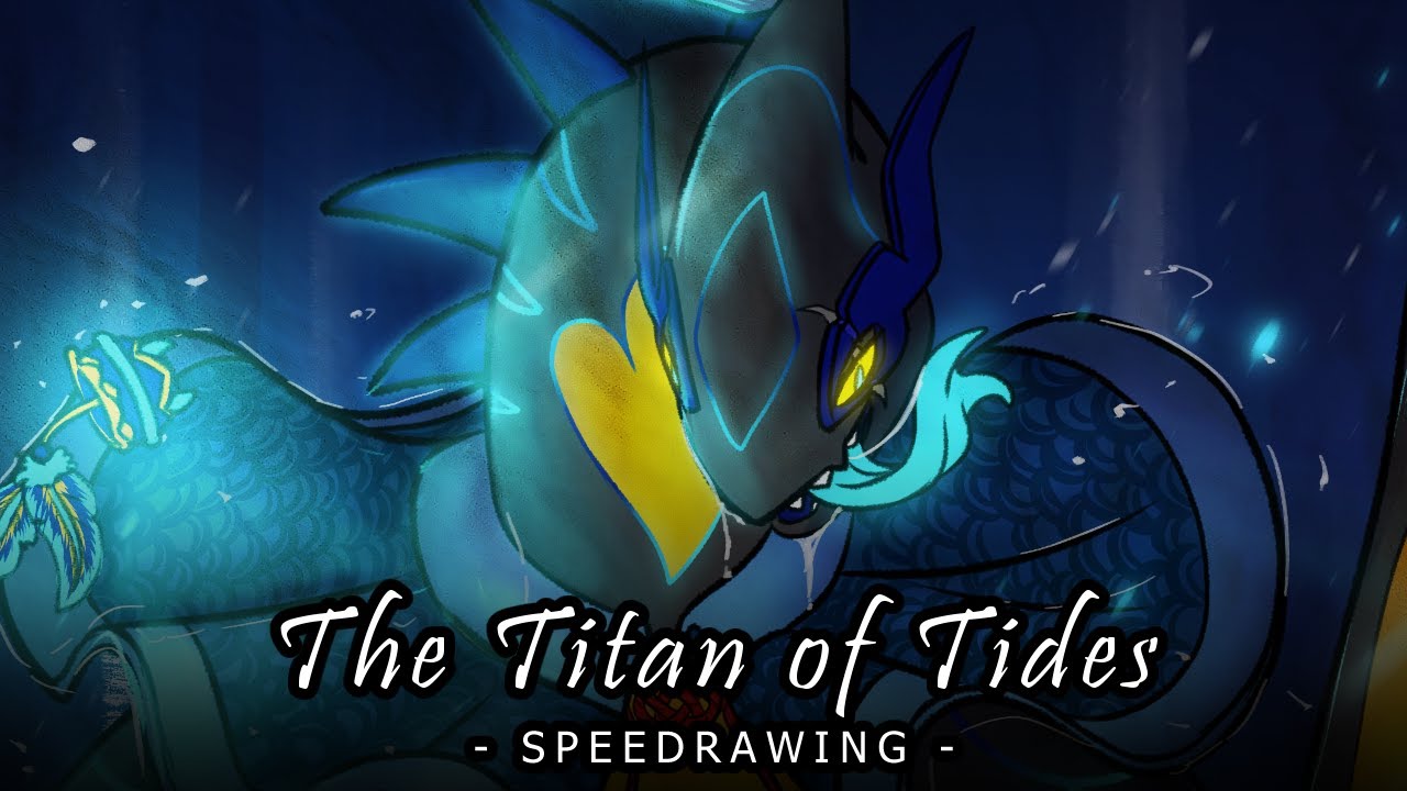 The Titan of Tides | Speedrawing - YouTube