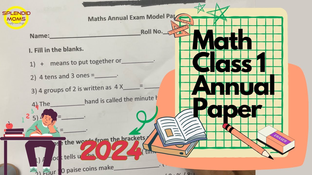 2024 MATH Class 1 Annual Question Paper - YouTube