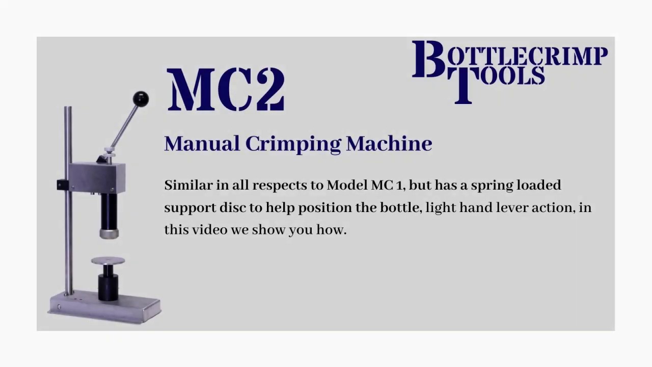 MC2 Manual Bottle Crimping Machine - YouTube