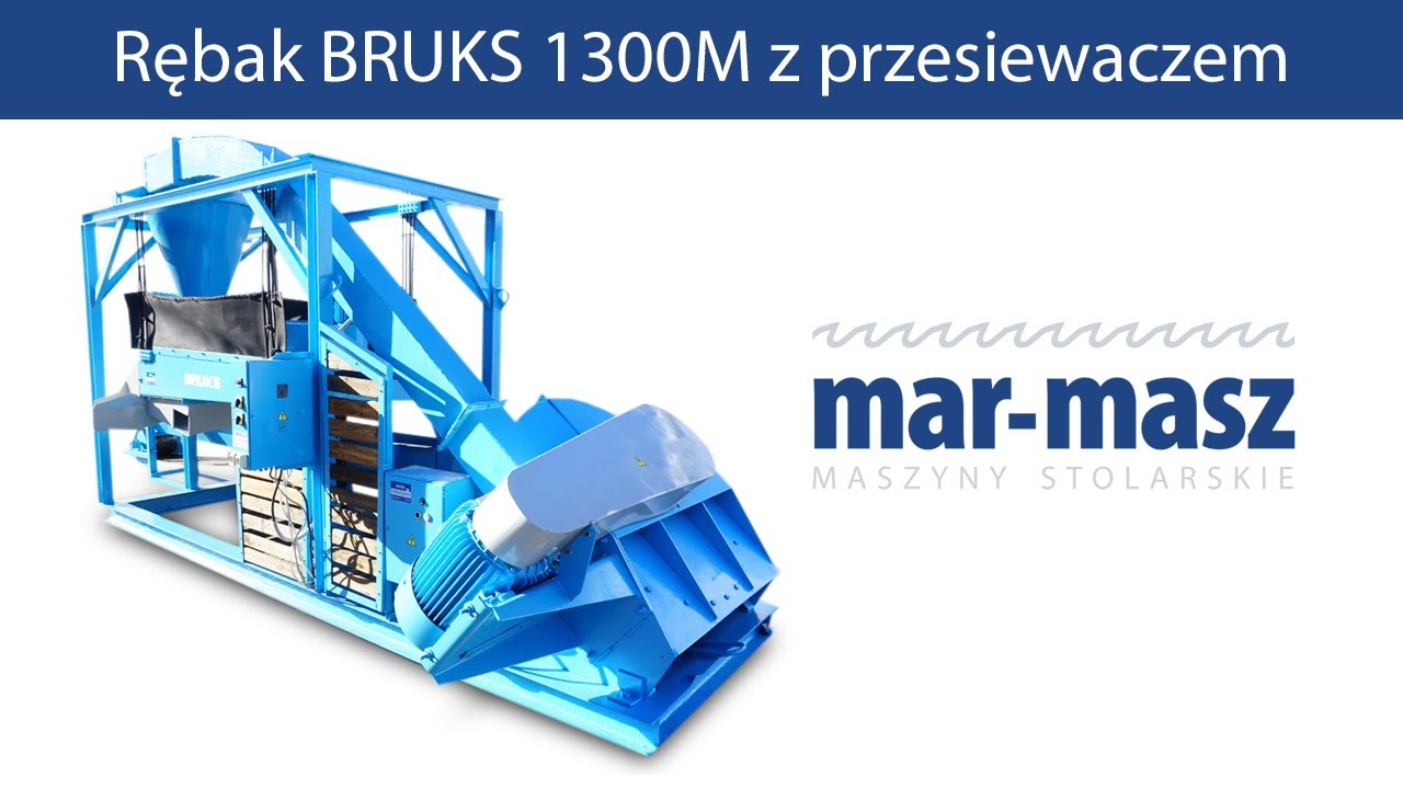 Rębak BRUKS 1300M z przesiewaczem - Mar-Masz | Woodworking Machines ...