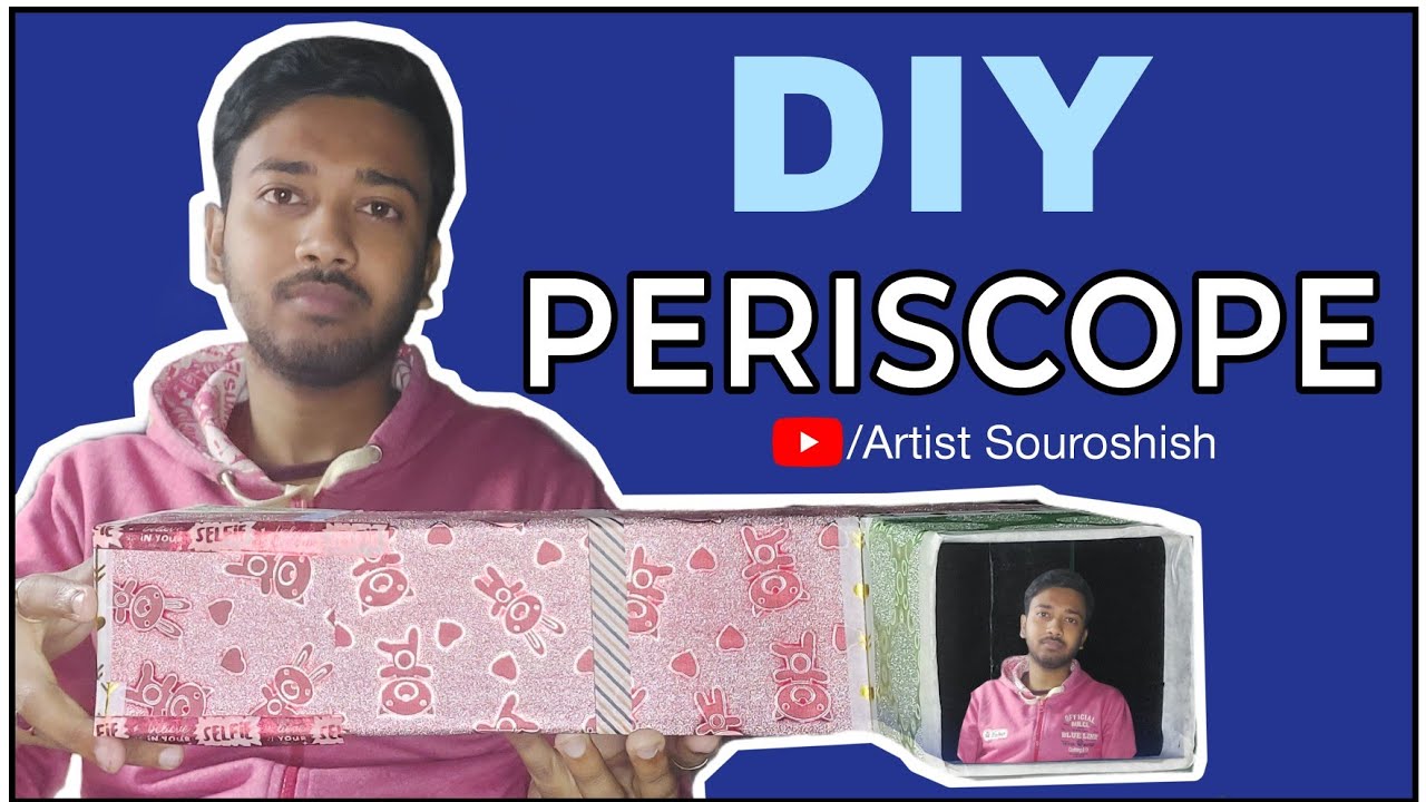 How to make Periscope with Cardboard | Science Project | DIY Periscope ...