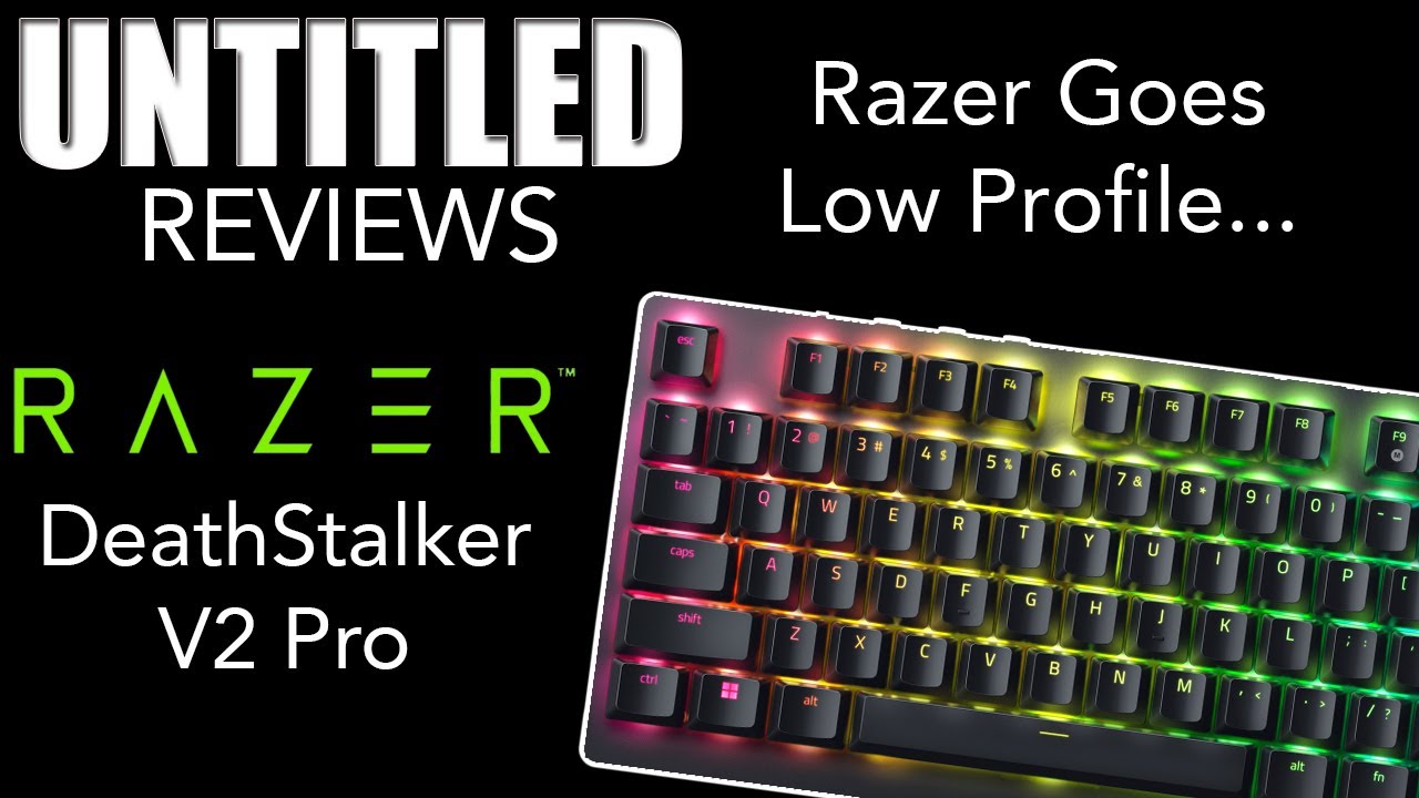 Razer Goes Low Profile... || Razer DeathStalker V2 Pro Gaming Keyboard ...
