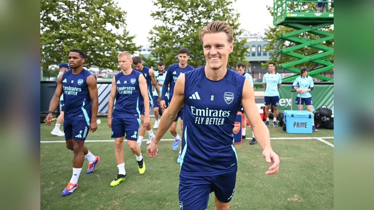 ARSENAL | inside training | pre Liverpool prep in Philly - YouTube