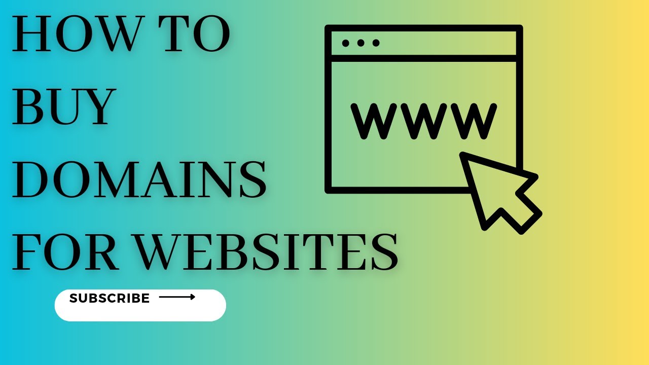 How to buy domain for website - YouTube