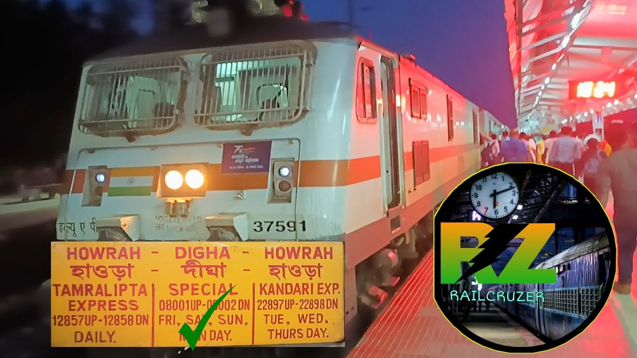 08002-Digha Howrah Special train journey|| Full jounney - YouTube