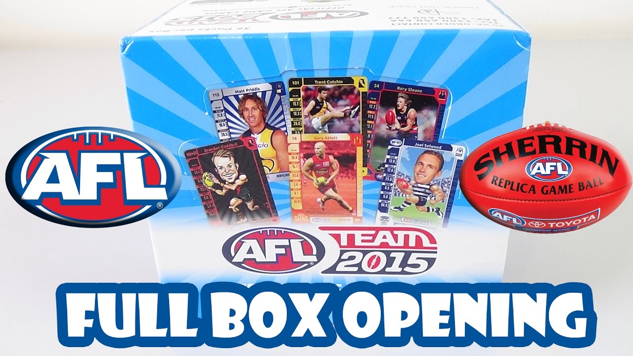 AFL Team 2015 Trading Cards Full Box Opening | Birdew Reviews - YouTube