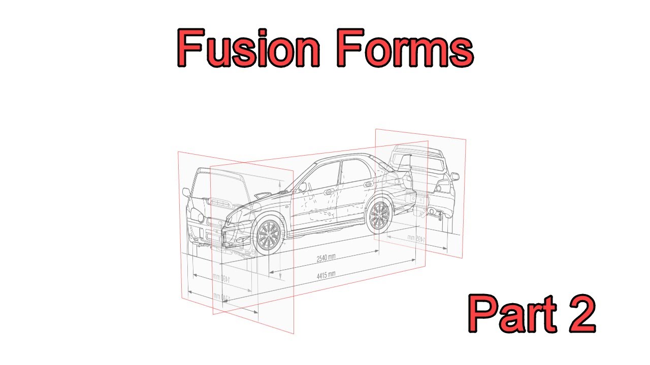 Fusion 360 Forms - Part 2 - Using Blueprints #Fusion360 #Forms #WRX ...