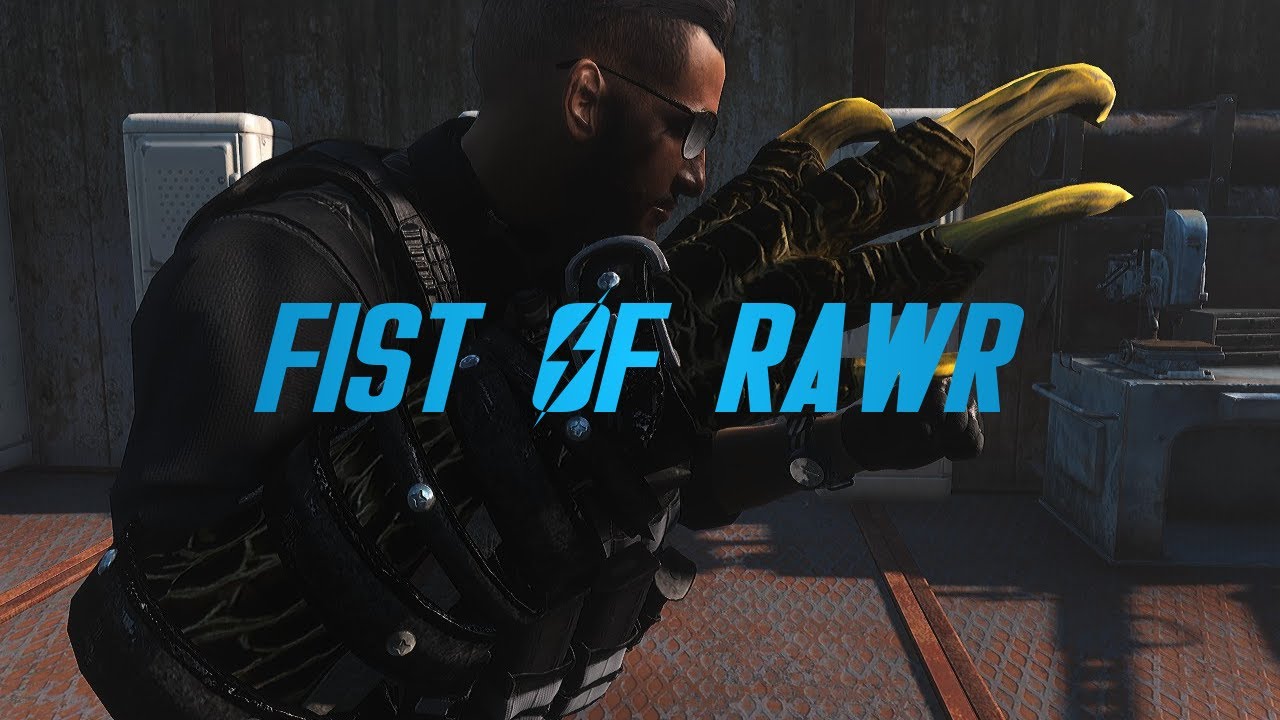 Fallout 4 Fist of Rawr Mod - YouTube