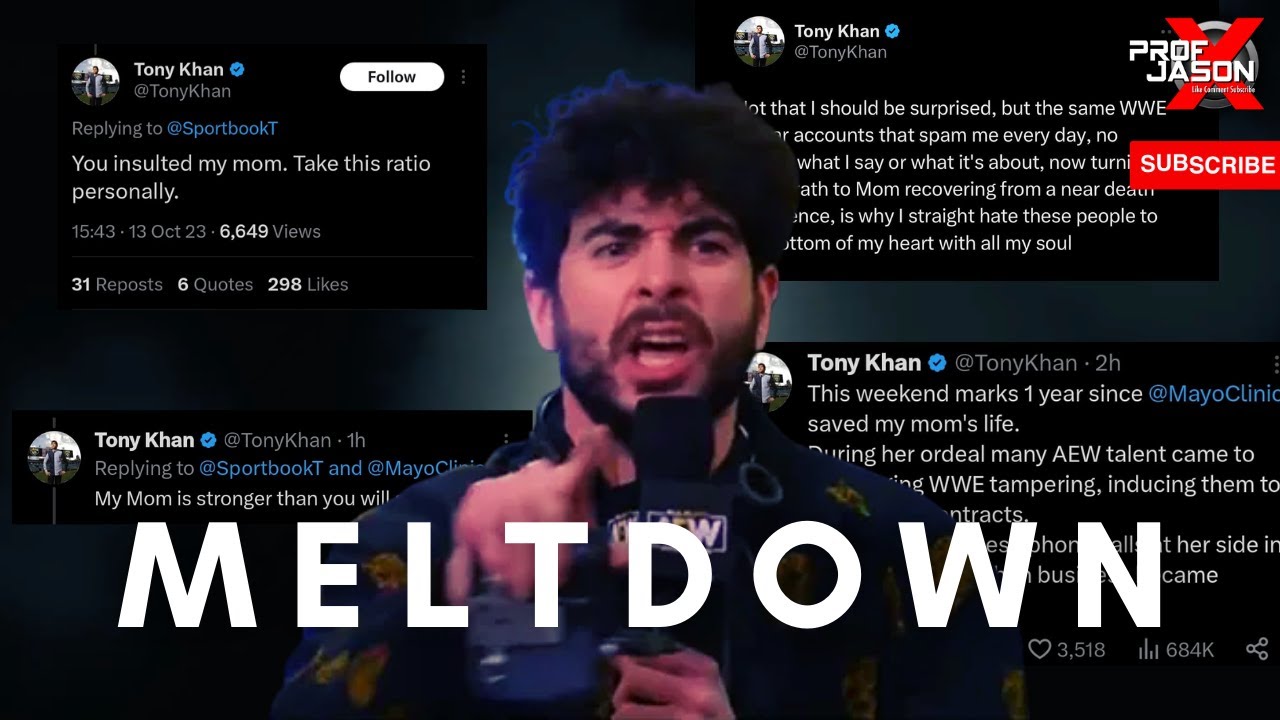 Tony Khan's Twitter Meltdown After AEW's Ratings loss! AEW talents ...