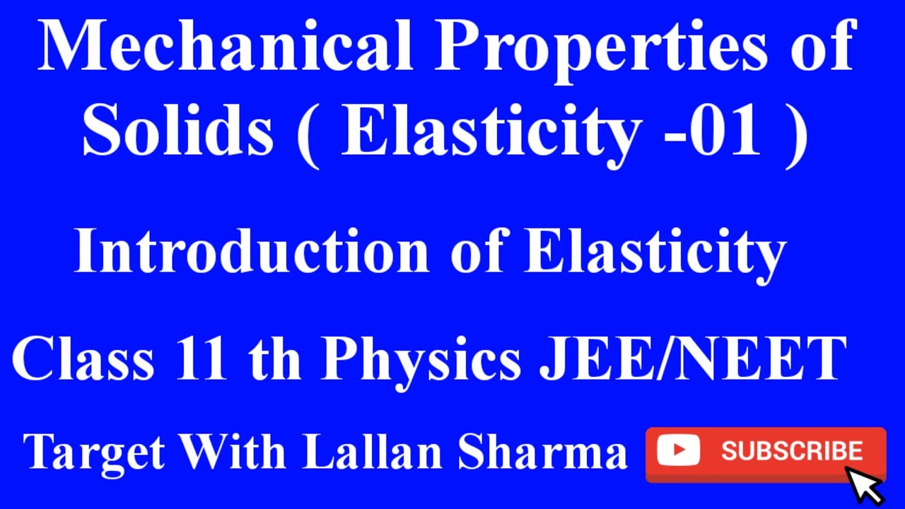 Elasticity | types of stress | stress and strain | types of strain ...