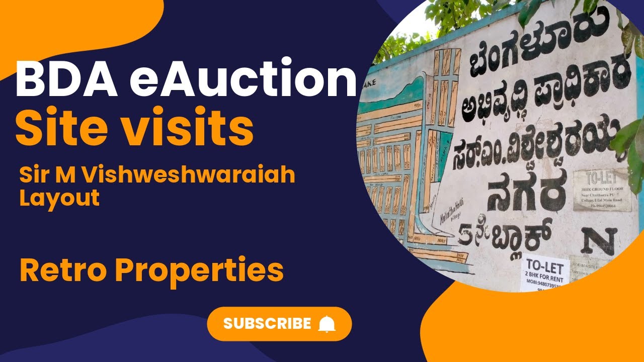 BDA eAuction August 2024 | Vishweshwaraiah Layout Site Visit - YouTube