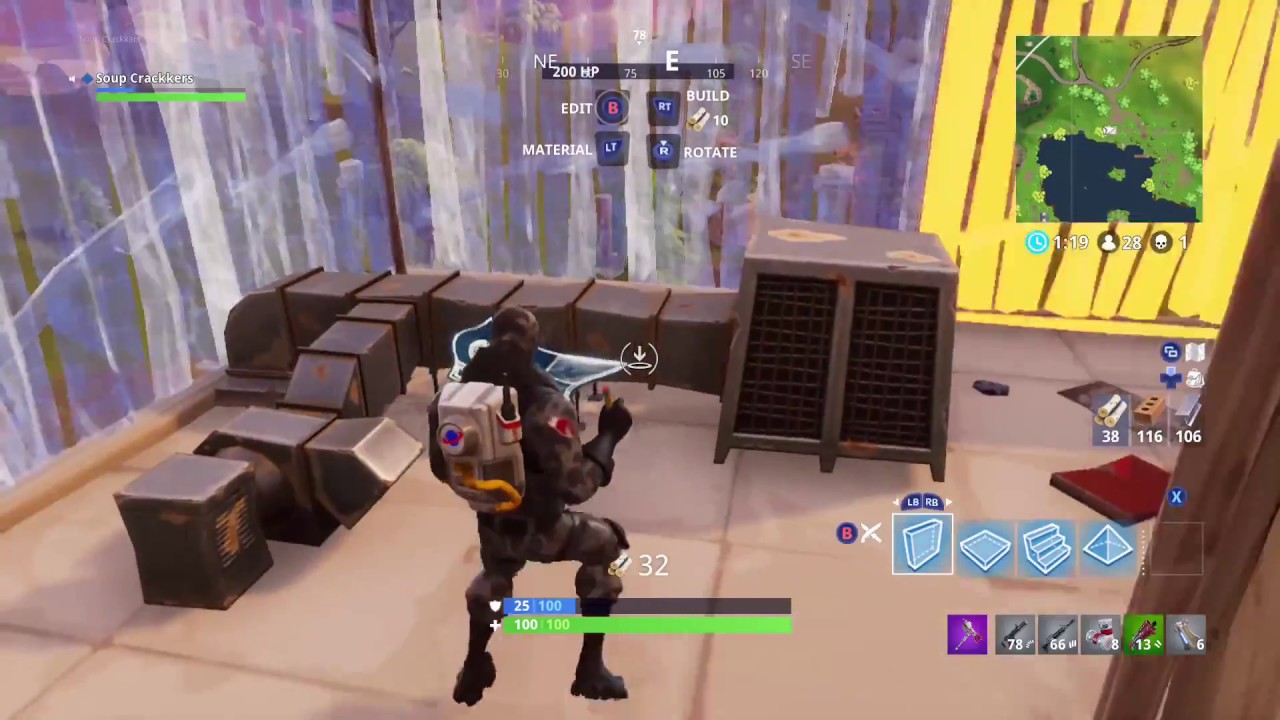 Fortnite: Building A Big Fort - YouTube