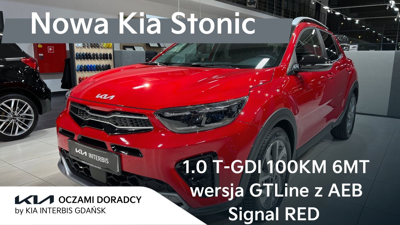 Nowa Kia Stonic [1.0 T-GDI 100KM 6MT] wersja GTLine z pakietem AEB w ...