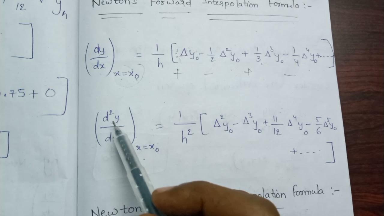 Newton's Forward and Backward Interpolation Formulae || - YouTube