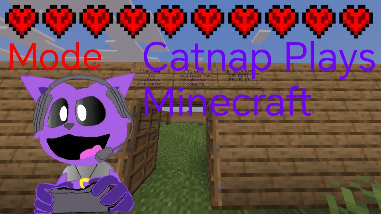 Catnap Plays: Minecraft (part 1) - YouTube