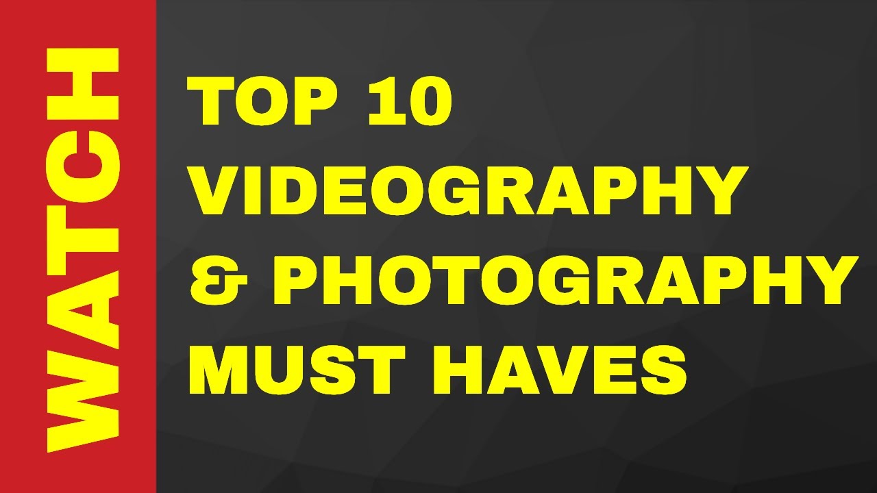 Top 10 Videography Accessories - YouTube