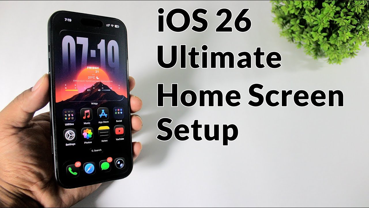 iOS 26 ULTIMATE Home Screen Setup - How To Customize Home Screen On ...