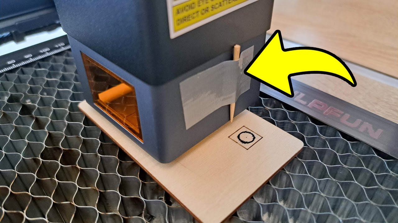 The toothpick positioning method (Laser engraving with LightBurn and ...