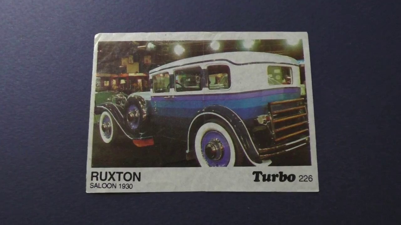 Turbo. Bubble gum. #226. RUXTON SALOON 1930 - YouTube