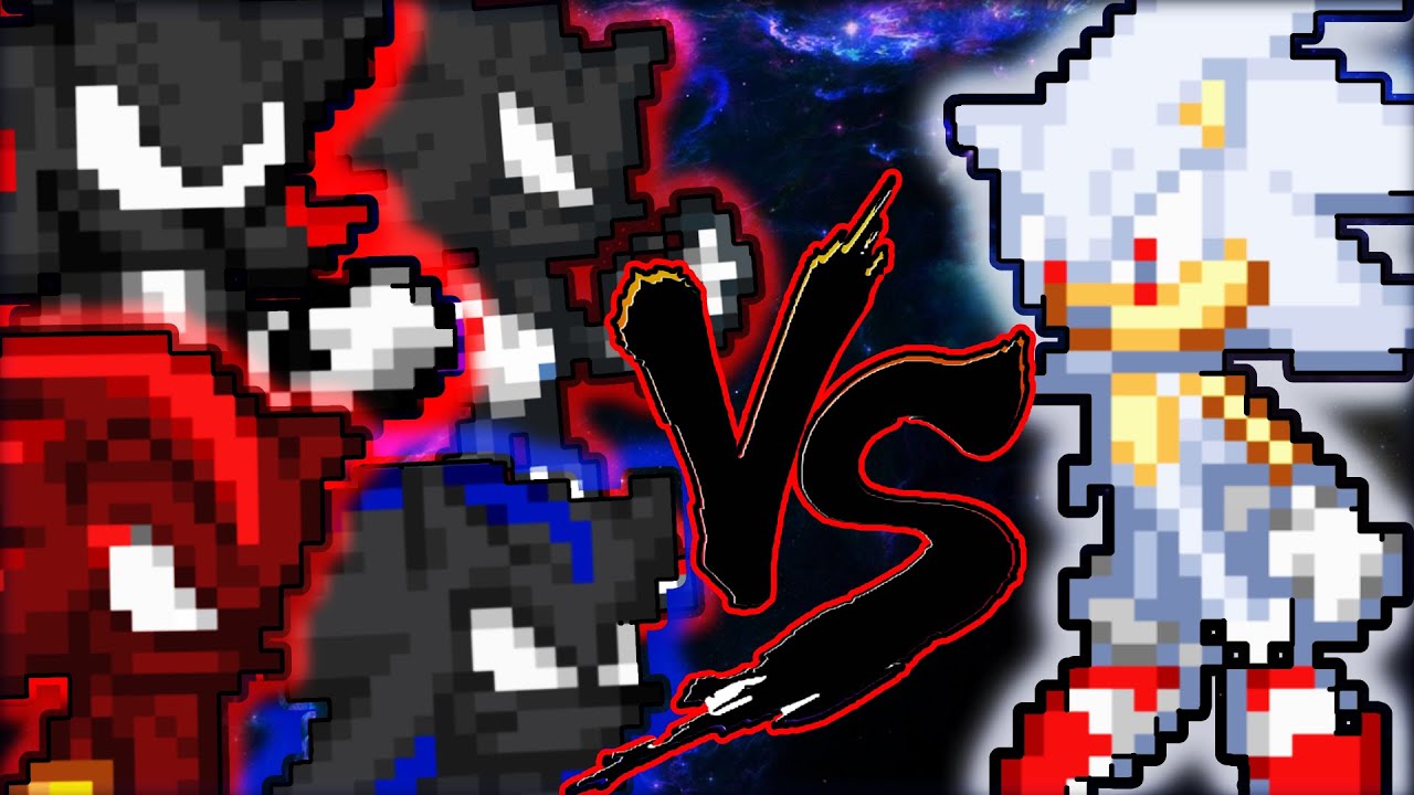 Dark Shadic Sonic Sonow Shadow VS Hyper Sonic OP In Mugen - YouTube