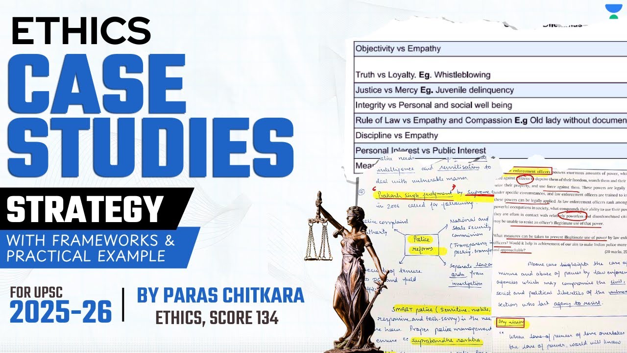 UPSC ETHICS Case Studies Strategy | With Frameworks and Practical ...