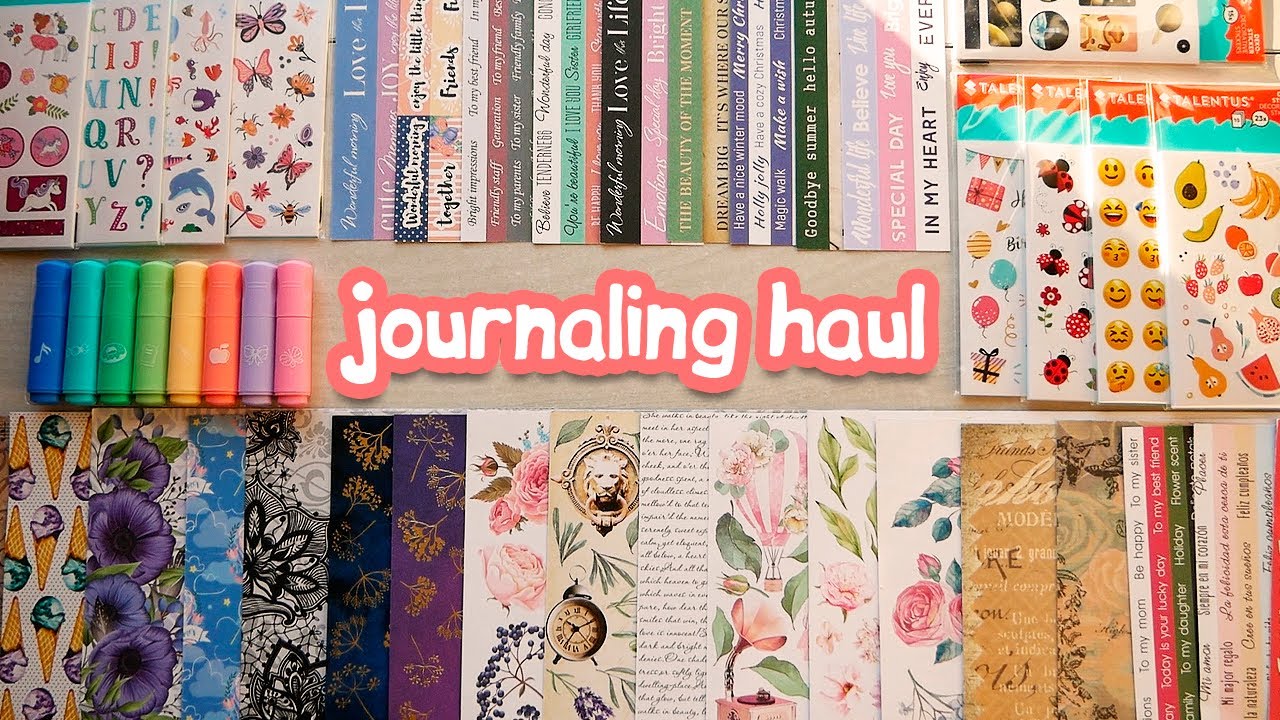 Journaling Haul - My New Journal Supplies and Stationery - YouTube