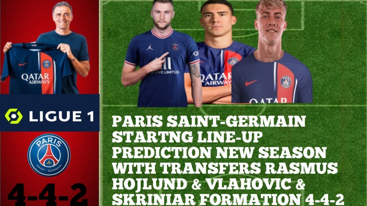 PSG STARTING LINE-UP PREDICTION NEW SEASON | WITH TRANSFERS RASMUS ...