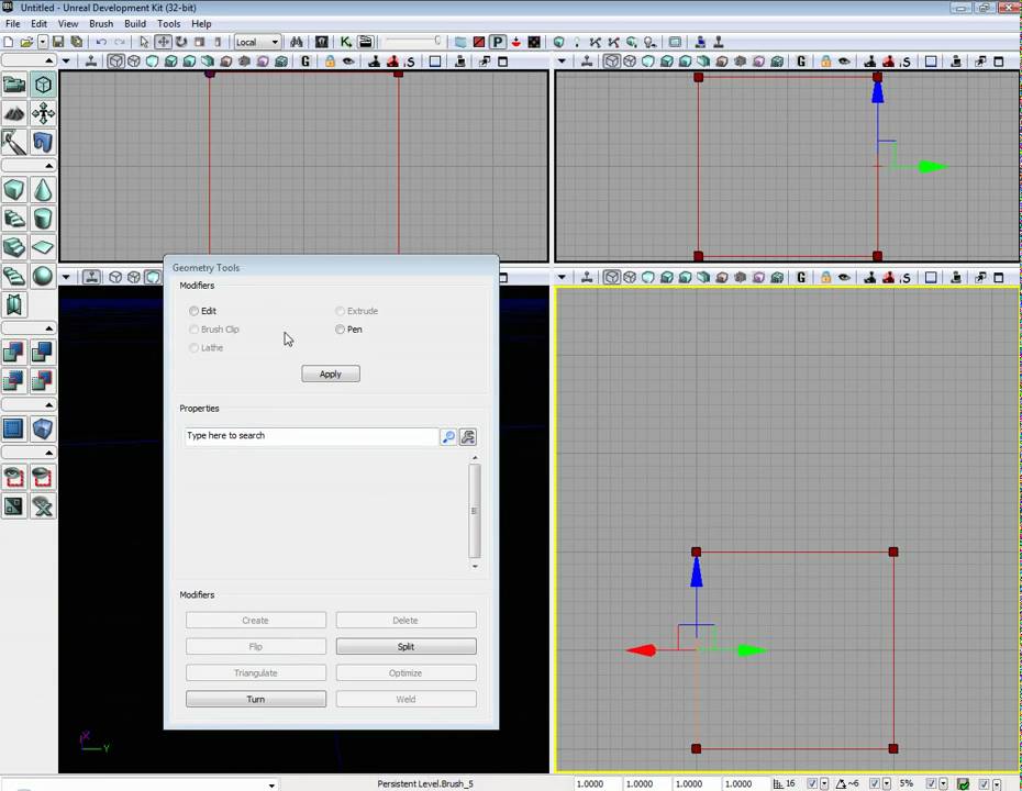 Basics Using Geometry mode in the Unreal Development Kit -UDK Tutorial - YouTube