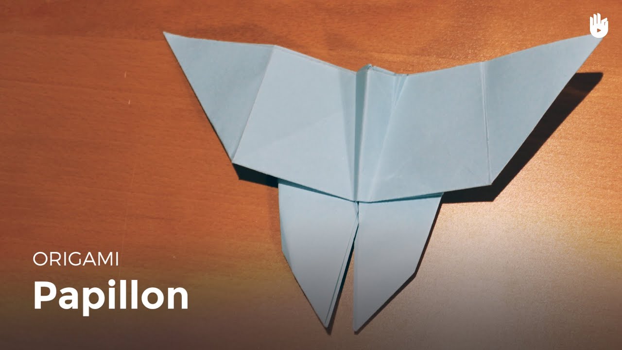 Comment faire un papillon en papier - ORIGAMI - YouTube