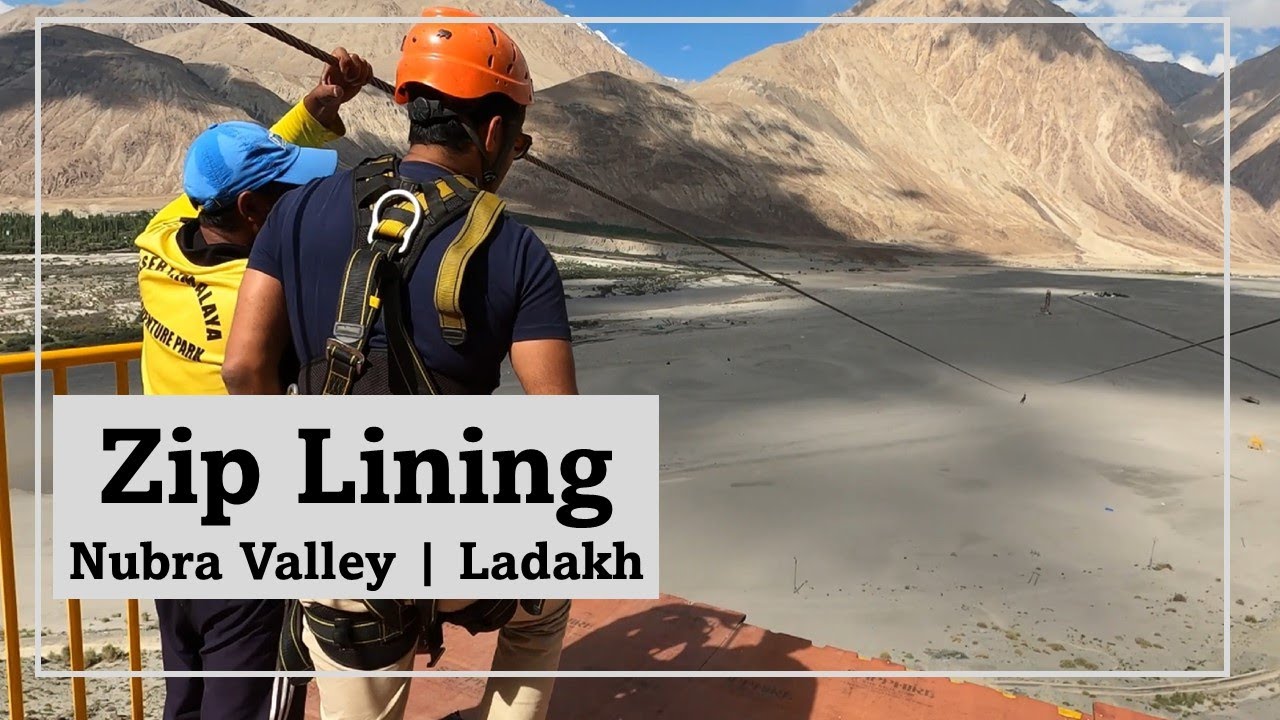 Zip Lining || Longest High Altitude Zipline Khalsar || Nubra Valley ...