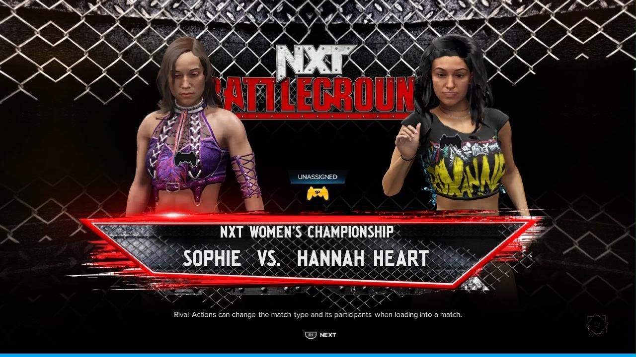 AWA BATTLEGROUND: Sophie vs Hannah Heart - YouTube