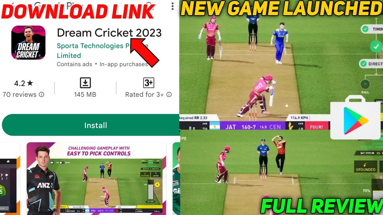 NEW! Dream Cricket 2023 Officially Launched | Download Link | Full ...