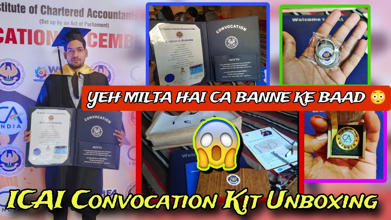 ICAI Convocation Kit Unboxing | CA Subhasis Nayak - YouTube