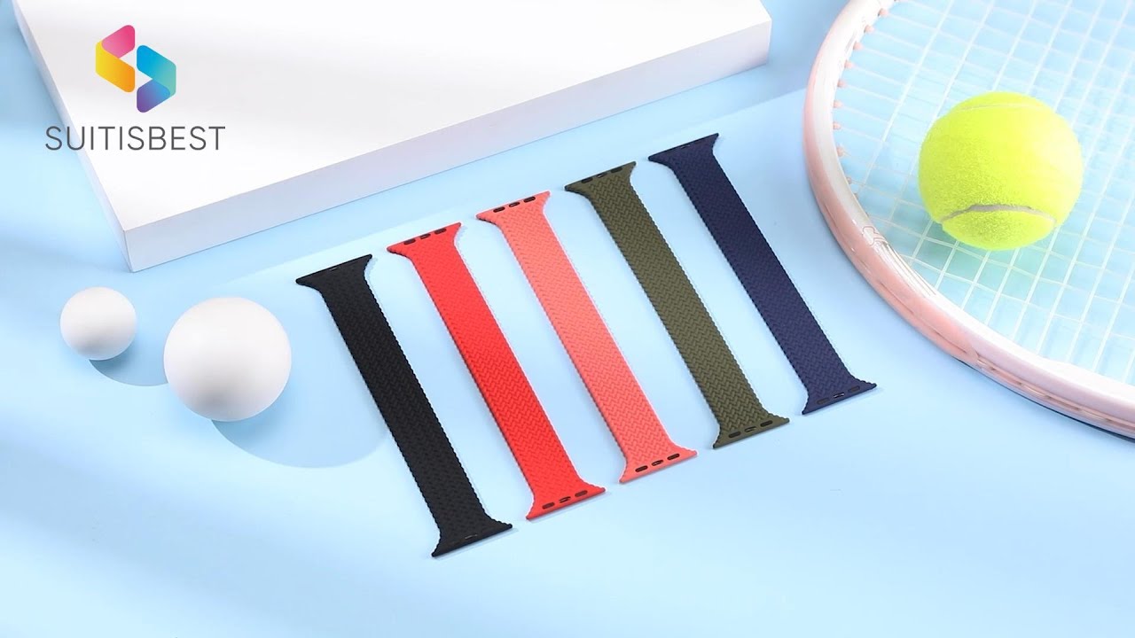 Silicone Solo Loop Braided Band - Suitisbest - YouTube