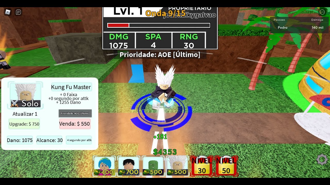 ASTD: Kung Fu Master 4 ★ (Garou) Showcase Lvl 1 - YouTube