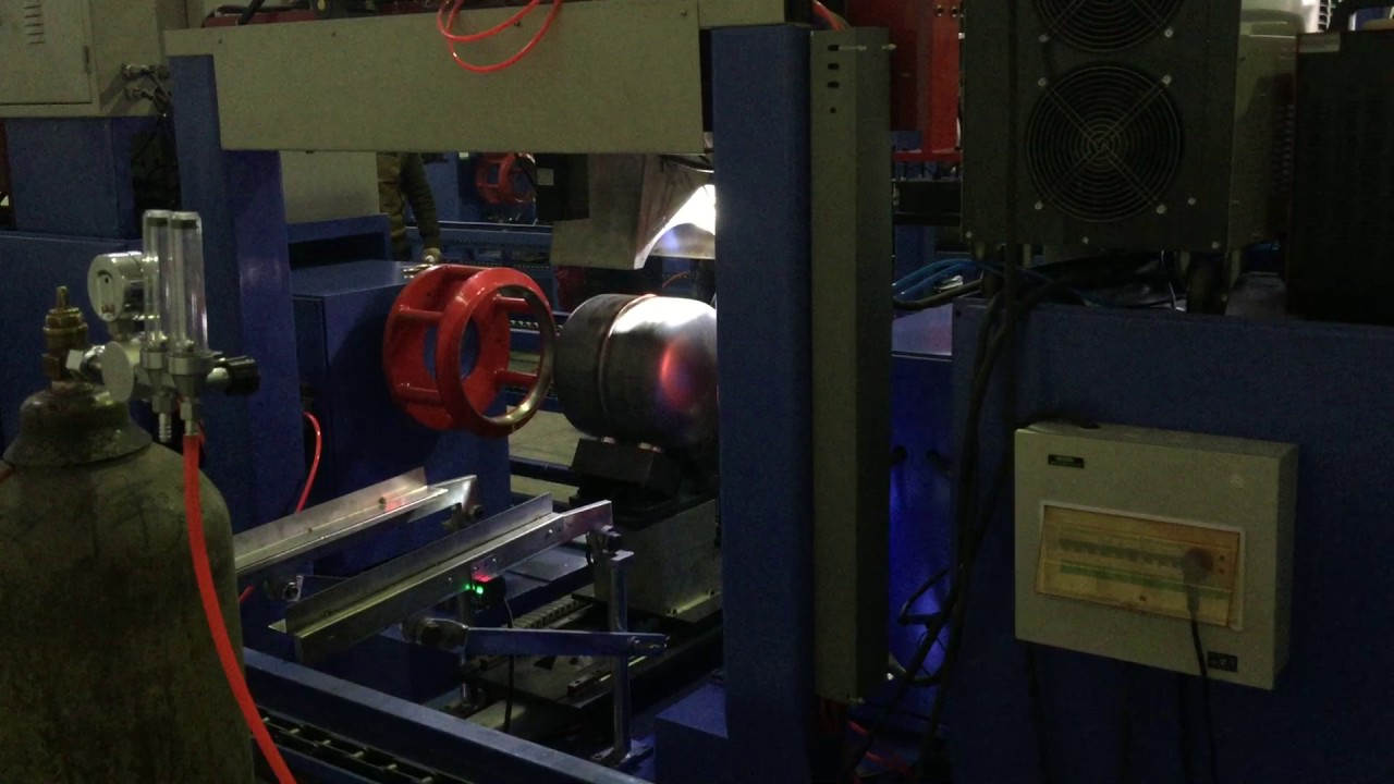 Full automatic circular welding machine - YouTube