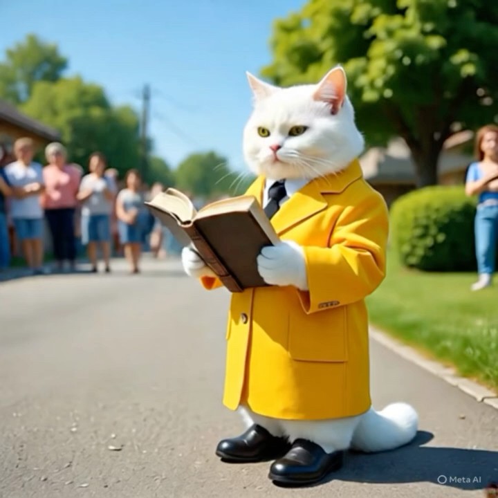 Preaching Cat and Cat Choir Singers: Must Watch #cutecats #petlovers # ...
