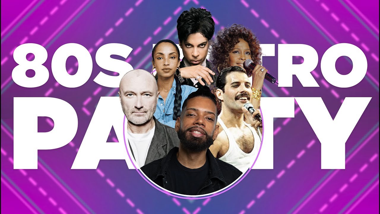 80's Retro Party Mix | DJ KiddFrost | Phil Collins, Queen, Whitney ...