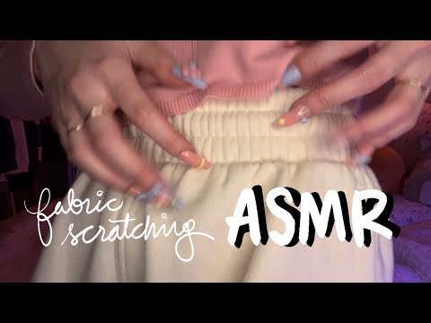 ASMR: cozy FABRIC SCRATCHING and collarbone tapping for tingles and sleep - YouTube