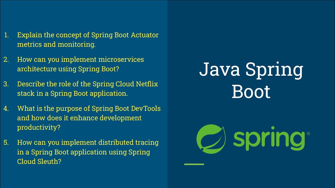 Spring Boot Interview Questions | Part 17 - YouTube