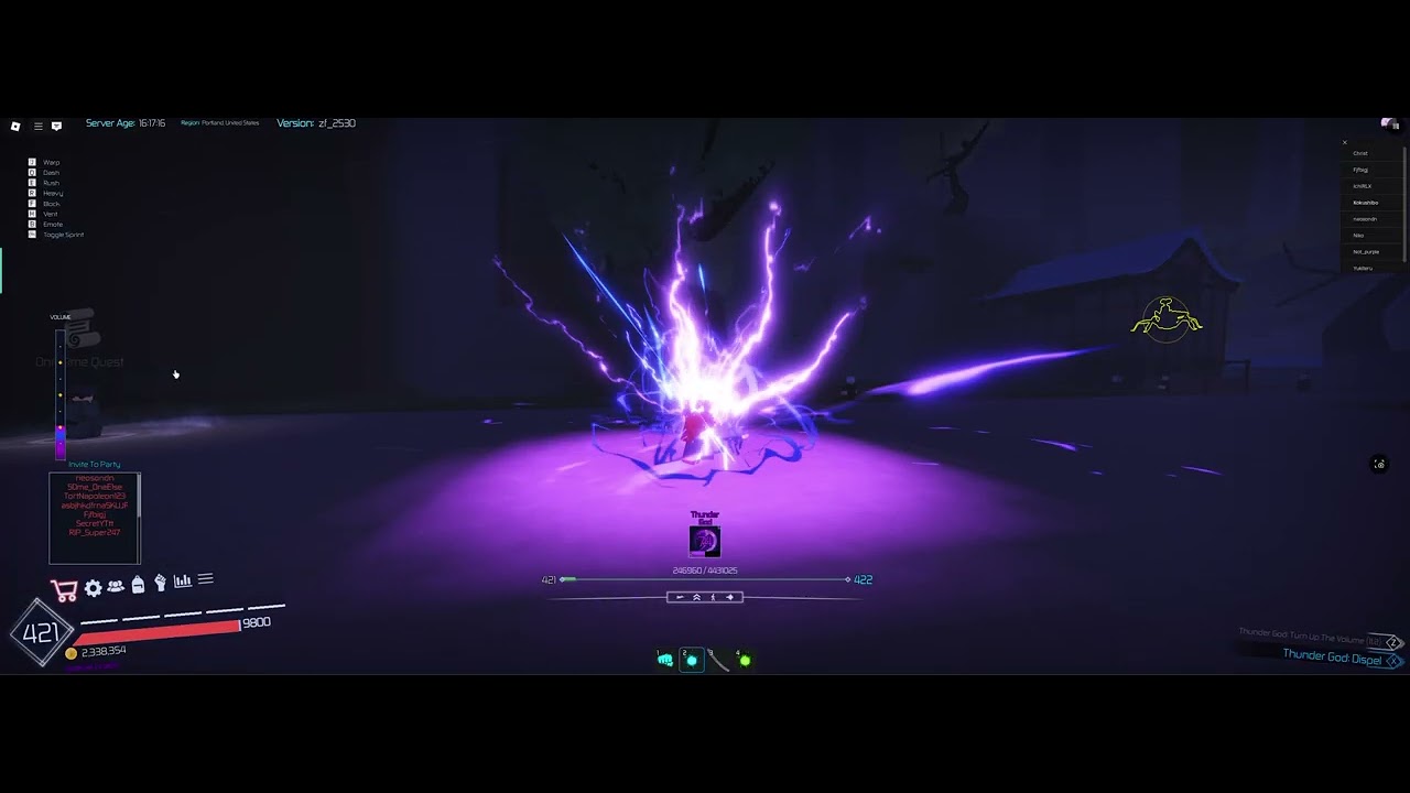 Rolling and testing NEW THUNDER GOD character in JJI - YouTube