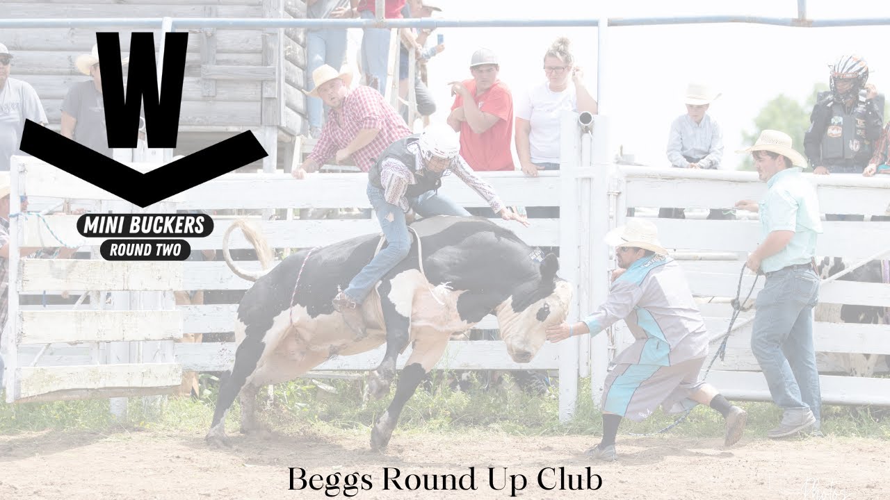 Kaden West Mini Buckers || Beggs Round Up Club (Round 2) - YouTube