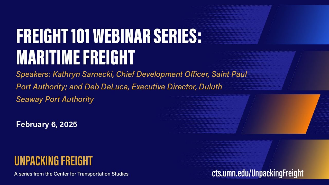 Freight 101 Webinar Series: Maritime Freight - YouTube