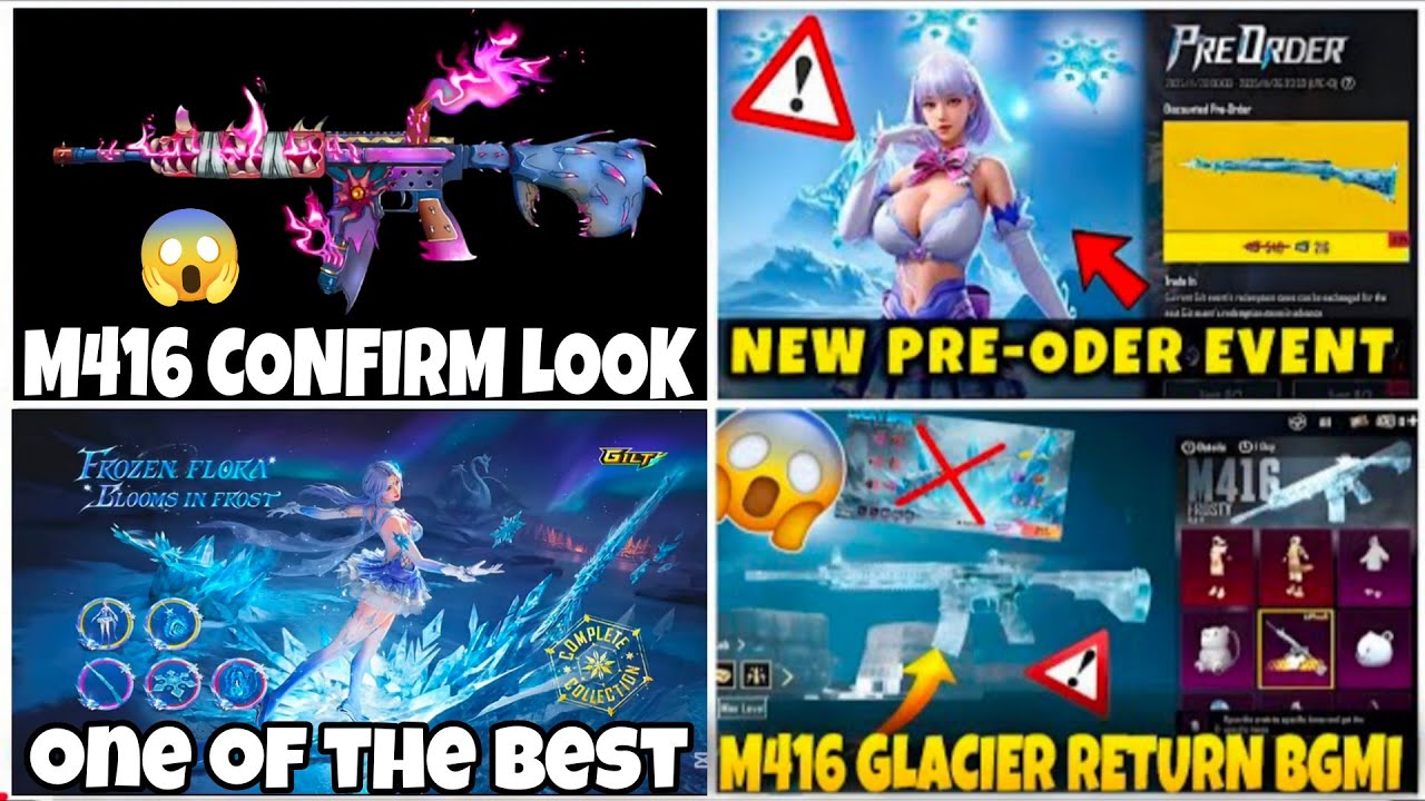 🔴NEW M416 SKIN CONFIRM LOOK | NEW ULTIMATE SET😱 M416 GLACIER NO RETURN ...