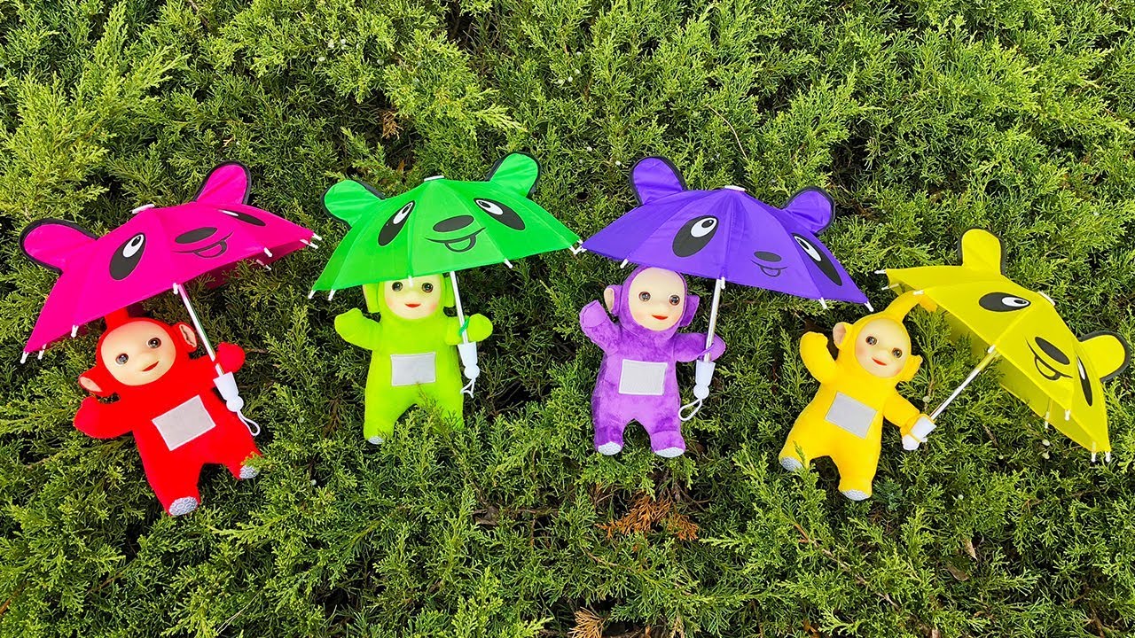 Rain Rain Go Away Song - Umbrellas and Teletubbies | أغاني في الألعاب ...