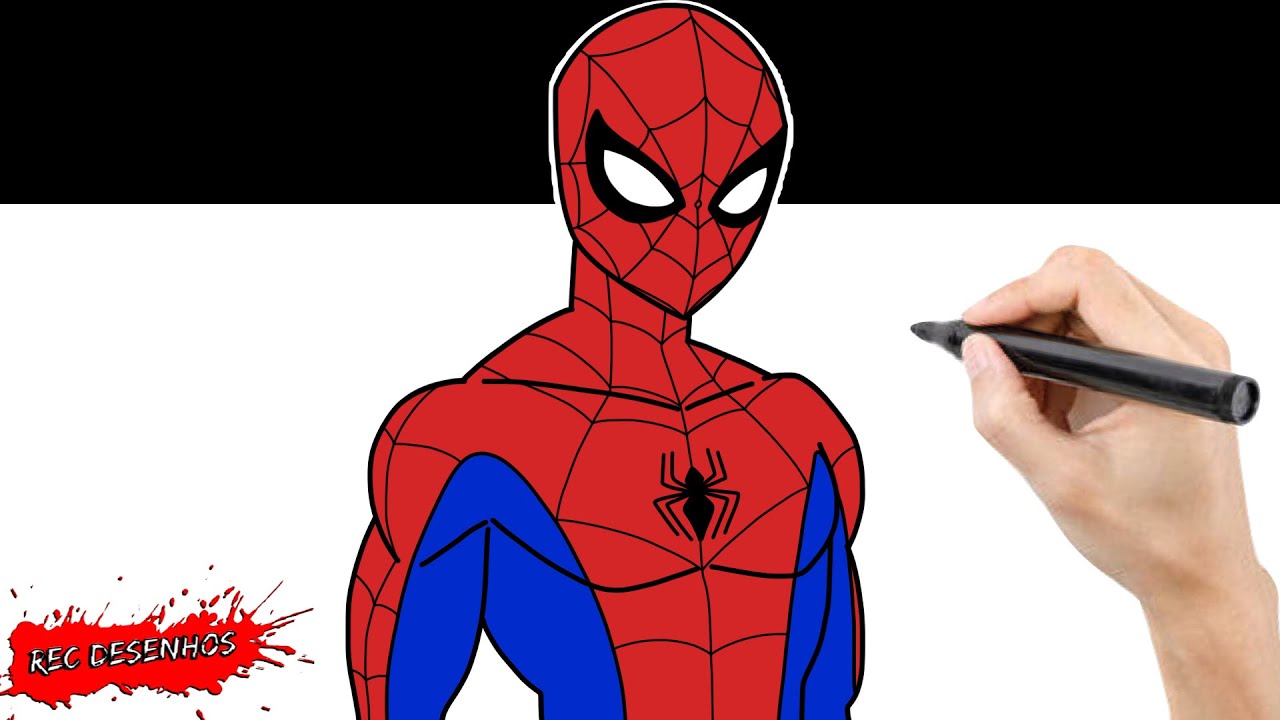 Como Desenhar o Homem Aranha Passo a Passo | How to Draw SpiderMan Step ...