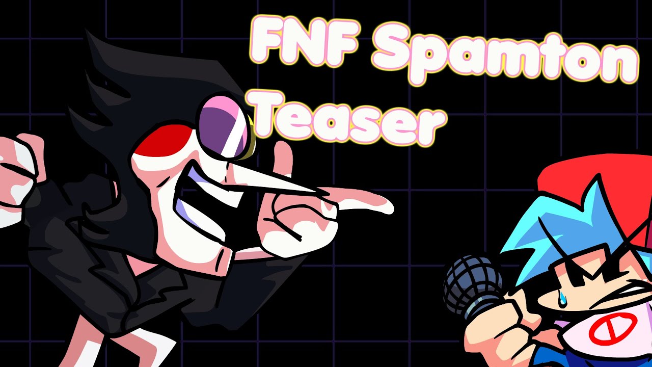 FNF VS Spamton Teaser ( Animations + Full song ) - YouTube